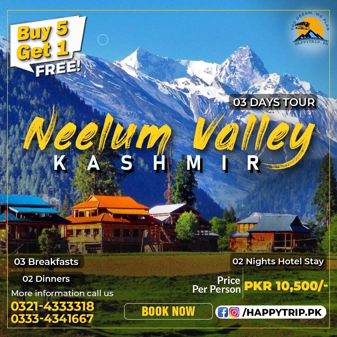 3 Days & 2 Nights Tour to Neelum Valley Road Rs 10500 - Neel | Travelot.pk